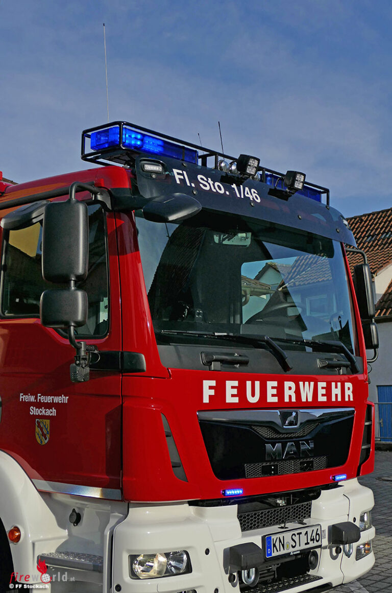 D: Neues Magirus HLF 20 der Feuerwehr Stockach → Technikfirlefanz wie ...