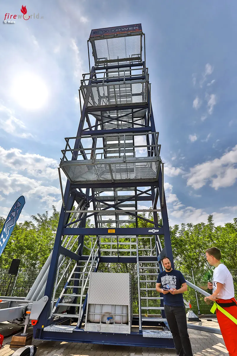 Haix Tower 2.0 → modernster Feuerwehrsport-Wettkampfturm der Welt ist ...