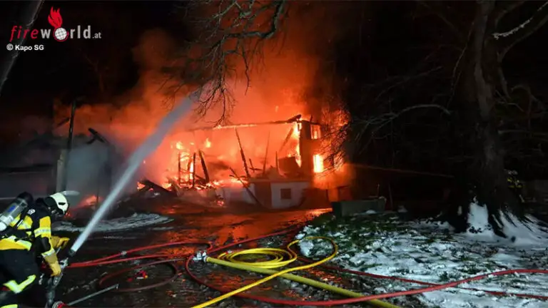 Schweiz: Haus und Remise in Eggersriet in Vollbrand - Fireworld.at