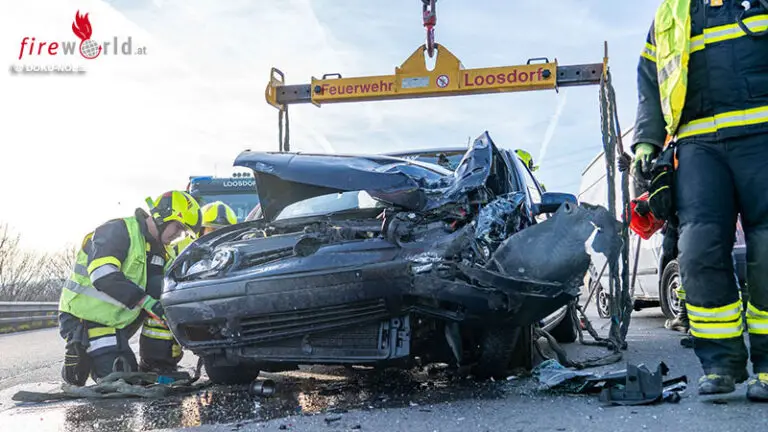 Nö: Fünf Pkw und ein Lkw in Blechschaden-Unfall auf A1 bei Loosdorf verwickelt - Fireworld.at