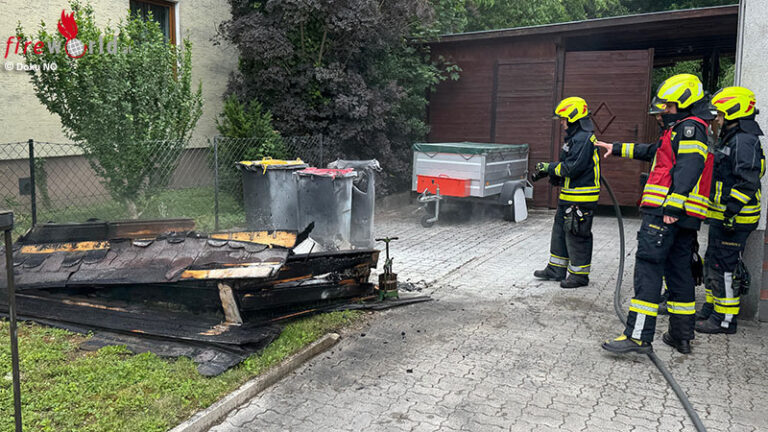 Nö: Besitzer kann Brand einer Gartenhütte in Purgstall eindämmen ...